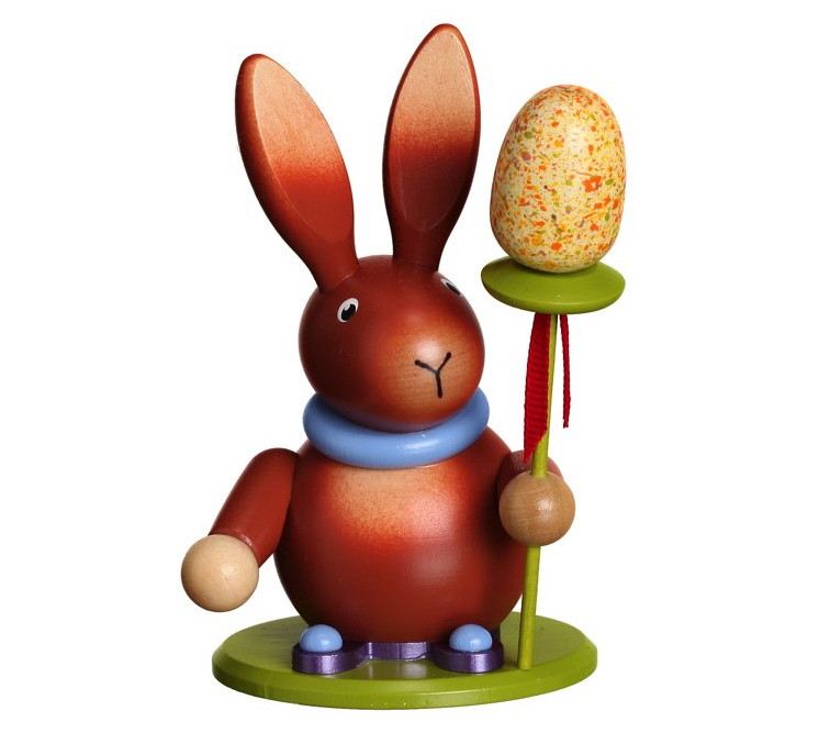 Hase mit Ei - Erzgebirgskunst Drechsel