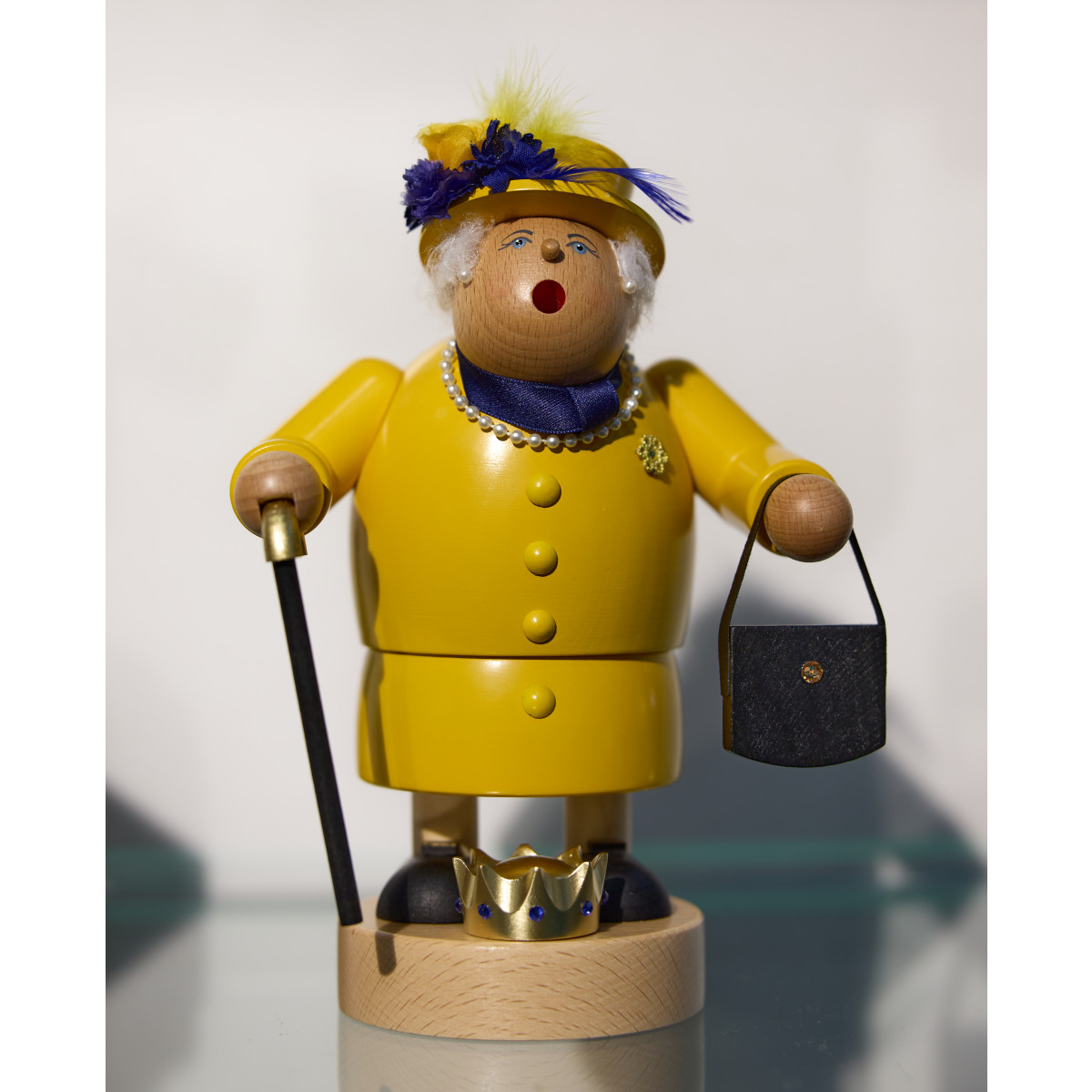 Räuchermännchen Räucherfigur Queen - Erzgebirgskunst Drechsel